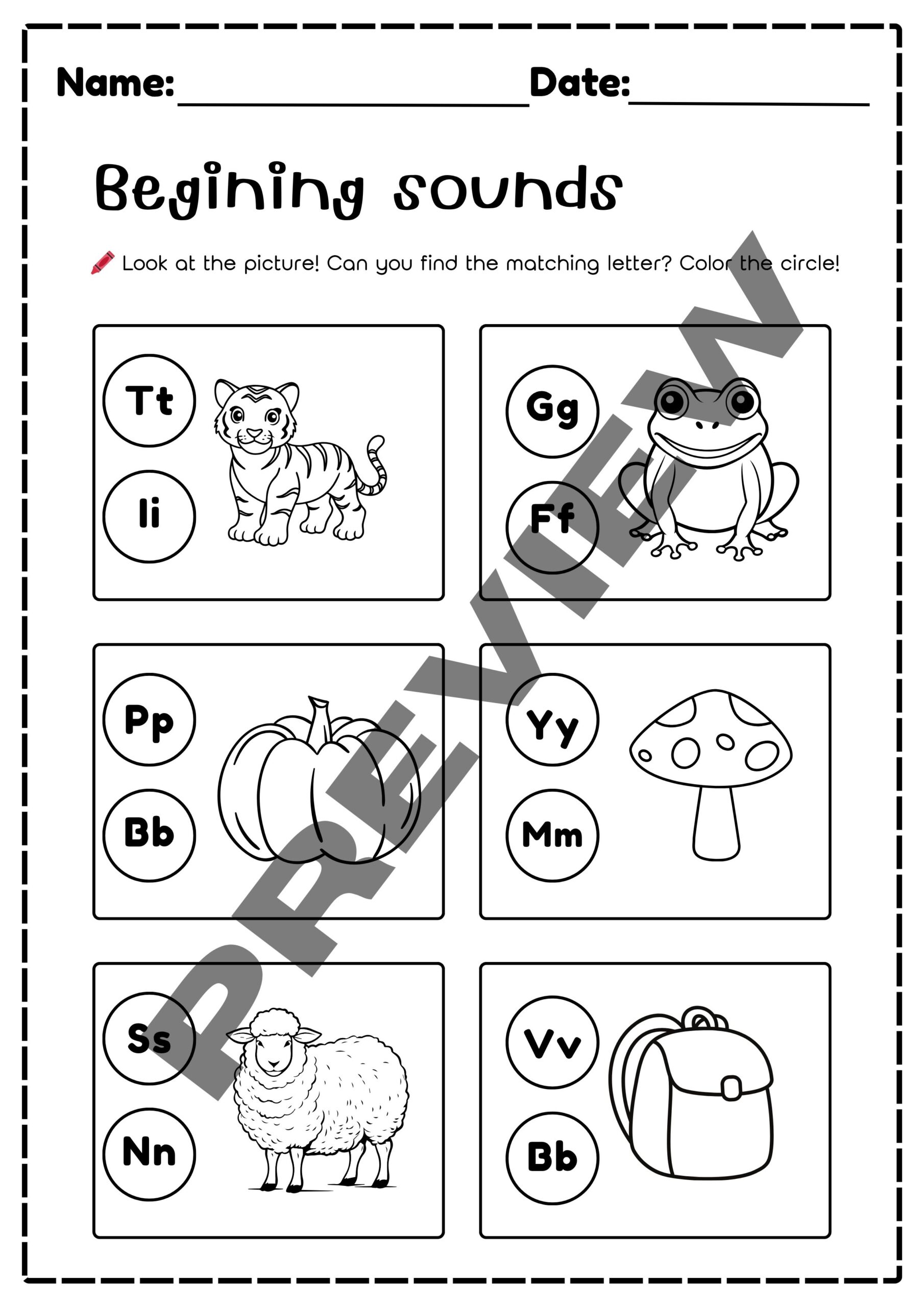 Alphabet Adventure: Beginning Sounds & Letter Review for Grade 1-2 ...